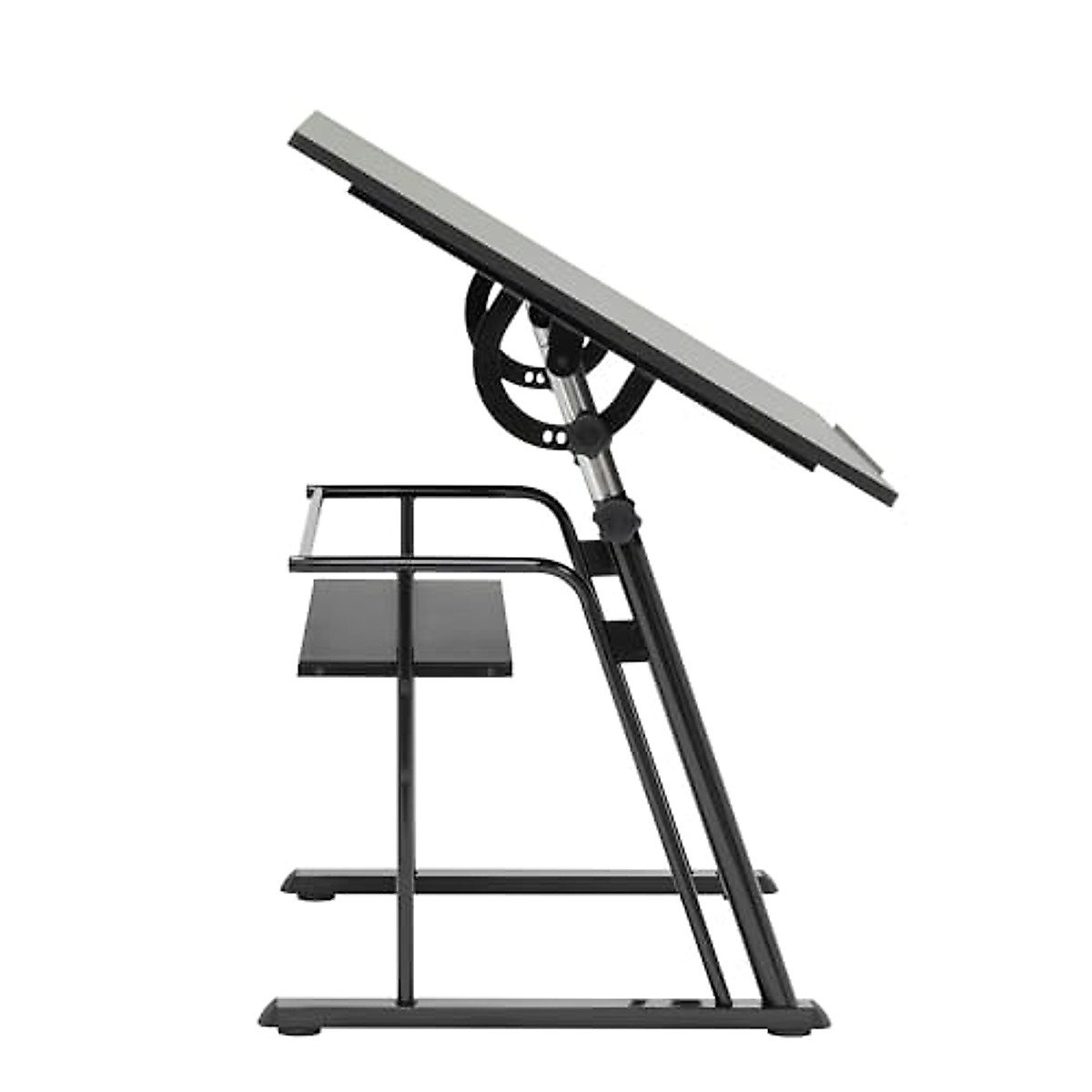 STUDIO DESIGNS Zenith Craft Desk Drafting Table, Top Adjustable Drafting Table Craft Table Drawing Desk Hobby Table Writing Desk Studio Desk, Black, 13340