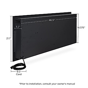 Real Flame® 49" Wall-Mount or Recessed Electric Fireplace Insert by Real Flame