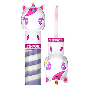 Lip Smacker Lippy Pals Swirls Unicorn, Flavored Moisturizing & Smoothing Soft Shine Lip Balm, Hydrating & Protecting Fun Tasty Glossy Finish, Cruelty-Free & Vegan - Unicorn Frosting