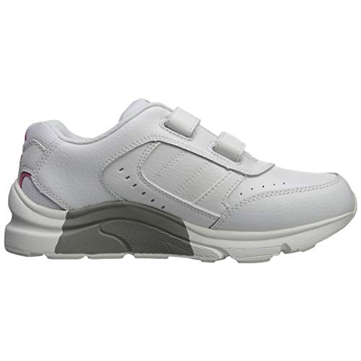 Apex Women's Double Strap Walker Sneaker, White, 6.5 W US