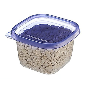 32oz Square Plastic Reusable Storage Containers with Snap On Lids - Airtight Reusable Plastic Food Storage, Leak-Proof, Meal Prep, Lunch, Togo, Stackable, Bento Box, BPA-Free by EcoQuality (3)