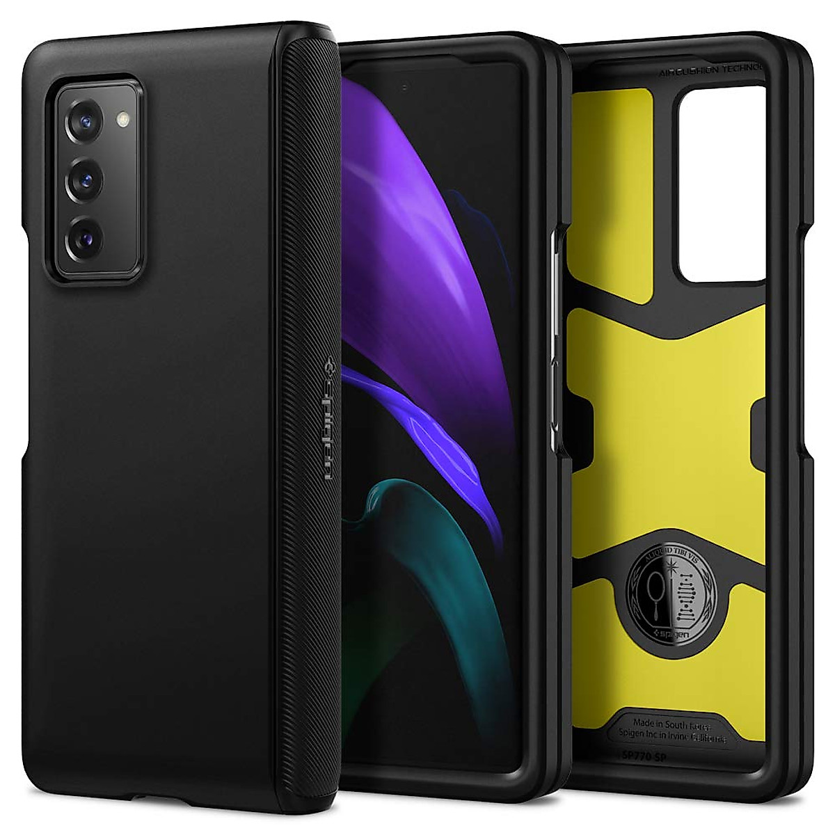 Spigen Slim Armor Pro Designed for Samsung Galaxy Z Fold 2 Case (2020) - Black