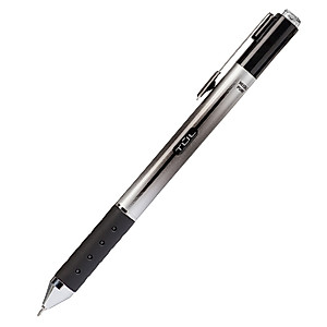 TUL Retractable Gel Pens 0.5mm Needle Point Fine, Black/Blue Bundle (2 4-packs)