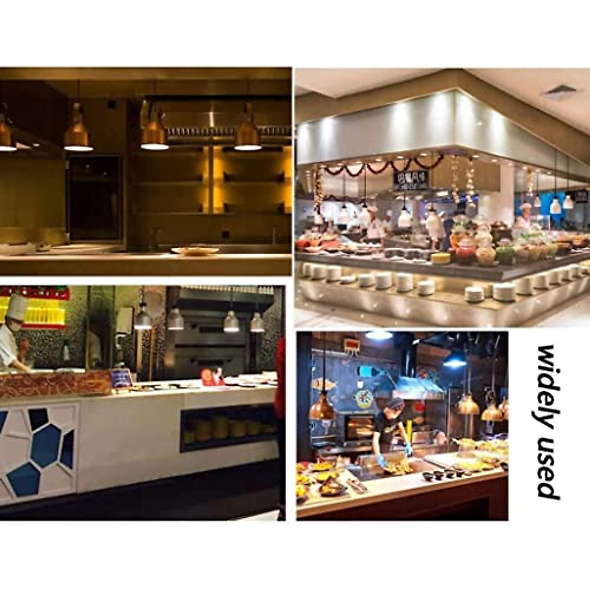 FUNNYBSG Commerical Food Heat Lamp, Retractable Ceiling Heat Lamp, Food Heat Lamp for Steak Pizza, Catering Kitchen Restaurant Chandelier Keep Food Warm