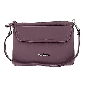 Pierre Cardin Lavender Leather Small Clutch Crossbody Bag for womens