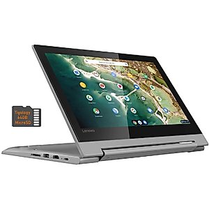 Lenovo Newest 11.6-inch 2-in-1 Touchscreen Chromebook HD IPS Display, Quad-Core MediaTek MT8173c 2.1GHz, 4GB RAM, 32GB EMMC, Bluetooth, HDMI, Type-C, HD Webcam, Chrome OS w/Tigology 64GB SD Card