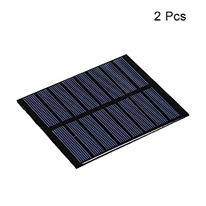 MECCANIXITY Mini Solar Panel Cell 4V 200mA 0.8W 100mm x 80mm for DIY Electric Power Project Pack of 2