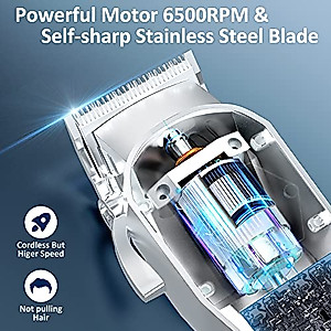 Ukeety Hair Clippers for Men,Professional Hair Cutting Kit Cordless Close Trimmer with LED Display Beard Trimmer Barbers Men Women Kids Clipper Set Full Metal Rechargeable Grooming Kit