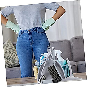 COOLHIYA 5pcs Broom Dustpan Desktop Table Dustpan Key Turner Aid Mini Dustpan and Brush Keyboard Broom Mini Broom with Dustpan Sweeping Car Mini Sweep Broom Tiny Cleaning Broom Pp Purple