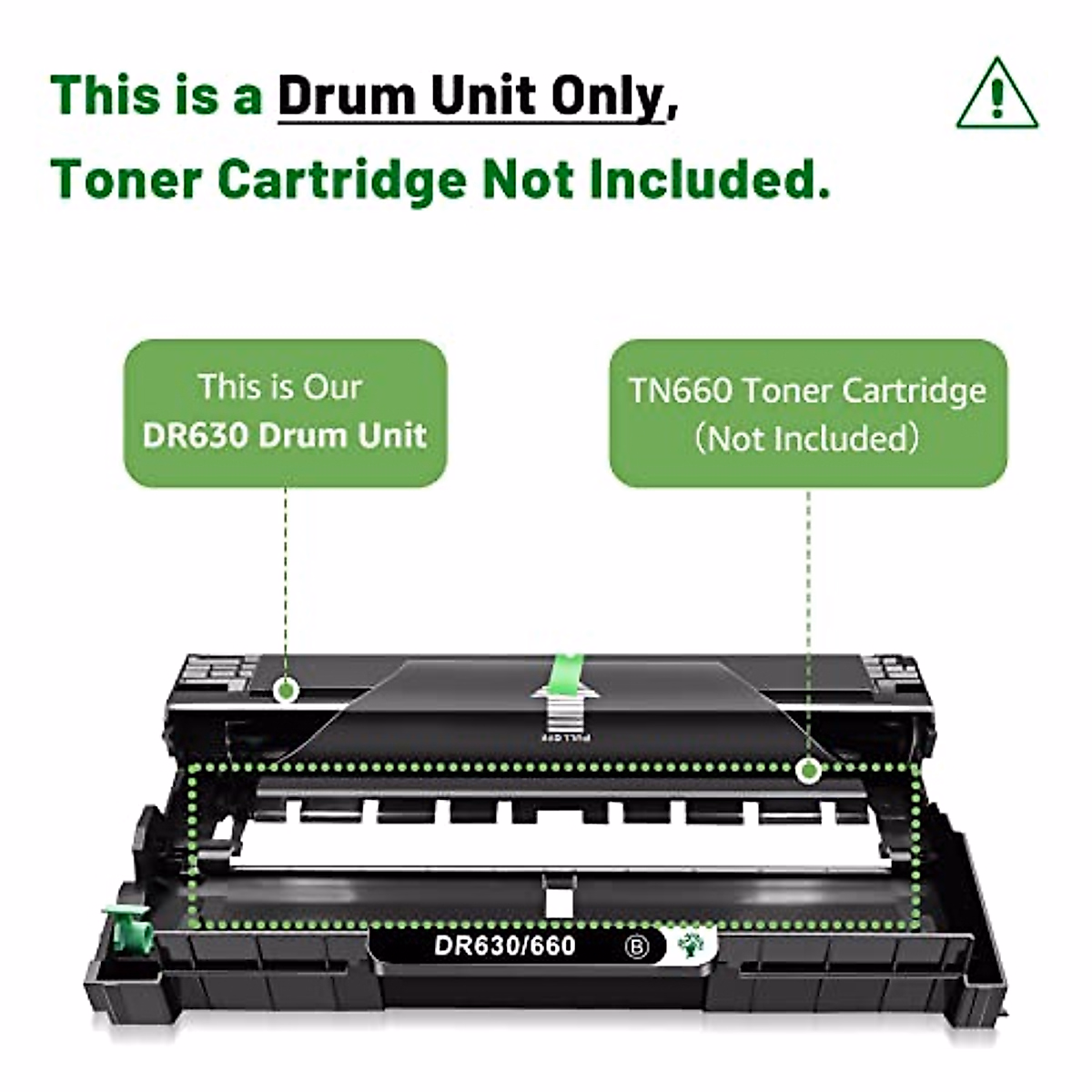 GREENSKY Compatible DR630 Replacement for Brother DR630 DR-630 for MFC-L2700DW HL-L2300D HL-L2360DW HL-L2320D HL-L2340DW HL-L2380DW HL-L2305W DCP-L2540DW MFC-L2740DW MFC-L2685DW (2 Packs)