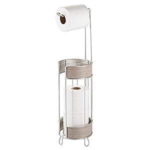 Real Wood Free Standing Toilet Paper Holder