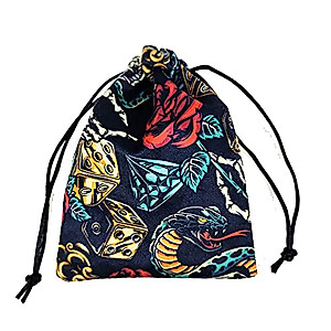 Rollooo 4 Pcs 11 x 15cm Velvet Drawstring Bags Rainbow Jewelry Pouches Black Lining Inside