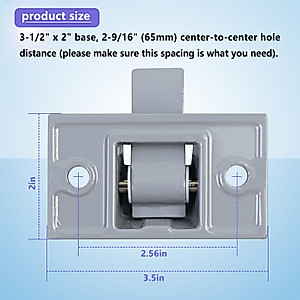 Vanshly,2 Pack Mounting Brackets Compatible with Dometic Sun Chaser Lower Awning Arm Gray Bottom Replacement for Gray RV Camper Trailer