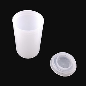 Honbay 10pcs White Plastic Film Canister Holder Small Storage Case Containers with Lids