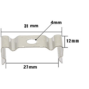 Traovien T8 LED Light Bulbs 20 Clips Holder Bracketr for Lamp Socket Shop Light Fixture, Led Ceiling Lamp(20pcs) (31mm/1.22inch)