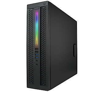 HP EliteDesk 800G1 Small RGB Desktop Computer (SFF) | Quad Core Intel i5 (3.20GHz) | 16GB DDR3 RAM | 240GB SSD Solid State + 1TB HDD| Windows 10 Pro | RGB Mouse + Keyboard (Renewed)