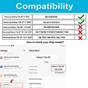 Case for Samsung Tab S7/S8 11 Inch 2022: Military Grade Shockproof Protective TPU Cover for Galaxy Tablet S7 11 Inch 2020 W/Stand - Handle - Shoulder Strap - S-Pen Holder -Red