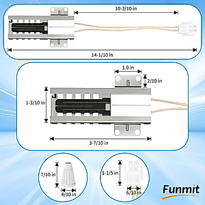 WB13K21 Gas Range Oven Igniter Fit for GE Samsung NX58H5600SS NX58H5650WS Kenmore Hotpoint Frigidaire Exact Replacement Igniter Replace DG94-00520A Norton 501a