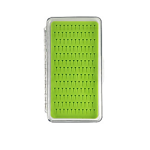 Riverruns Fly Box with Silicone insert Slim Clear Smart Pocket Hook Tackle Box for Fly Fishing (G34LB)