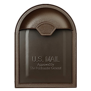 Architectural Mailboxes 8830RZ-10 Winston Post Mount Mailbox, Rubbed Bronze