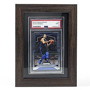 tutata PSA Graded Card Display Frame, Walnut Frame for PSA Card, Sport Card Display Case