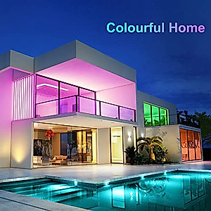 CHARKEE 65.6 ft Bluetooth LED Strip Lights, Sync Music Color Changing LED Lighting Strips, SMD5050 Flexible LED Tape Light with APP/Remote Control, Bluetooth LED Strips Light for Bedroom, Indoor, DIY