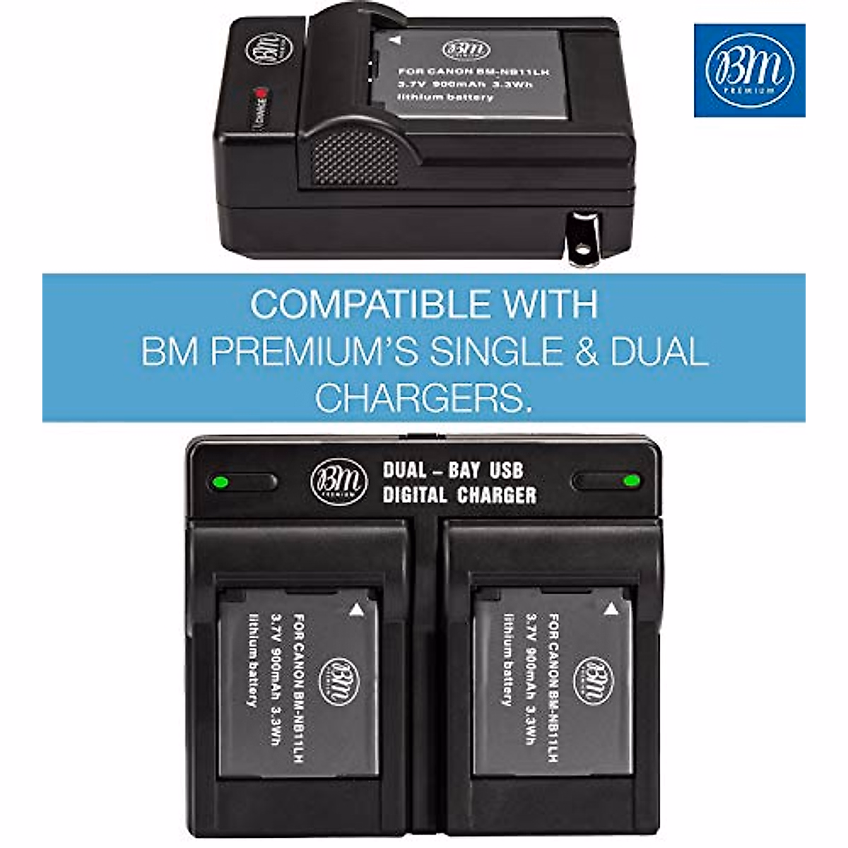 BM 2 Pack of NB-11LH Batteries for Canon PowerShot Elph 110 Elph 130 Elph 135 Elph 140 Elph 150 Elph 160 Elph 170 Elph 180 Elph 190 Elph 320 Elph 340 Elph 350 Elph 360, A4000 SX400 SX410 SX420 Cameras