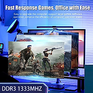 DUOMEIQI PC3 10600 DDR3 1333MHz Ram 8GB(2 X 4GB) PC3-10600U DIMM Memory DDR3-1333 Ram 8GB 1333mhz UDIMM 2RX8 CL9 1.5V 240 Pin Non-ECC Unbuffered for Desktop Computer Memory Module Upgrades