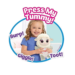 Disney Jr T.O.T.S. Tickle & Toot Baby Sheera the Sheep , 10-inch feature plush, Officially Licensed Kids Toys for Ages 3 Up by Just Play