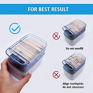 Serve Clean Smart Toothpick Dispenser, Chrome