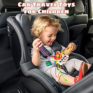 Xouduxpl Baby Toys, Montessori Toy for 6-12 12-18 Months Toddler Babies, Sensory Toy, Motor Skills & Pull String Activity for 1 2 3 4 5 6 Years Old Infant Boy Girl Easter Gifts