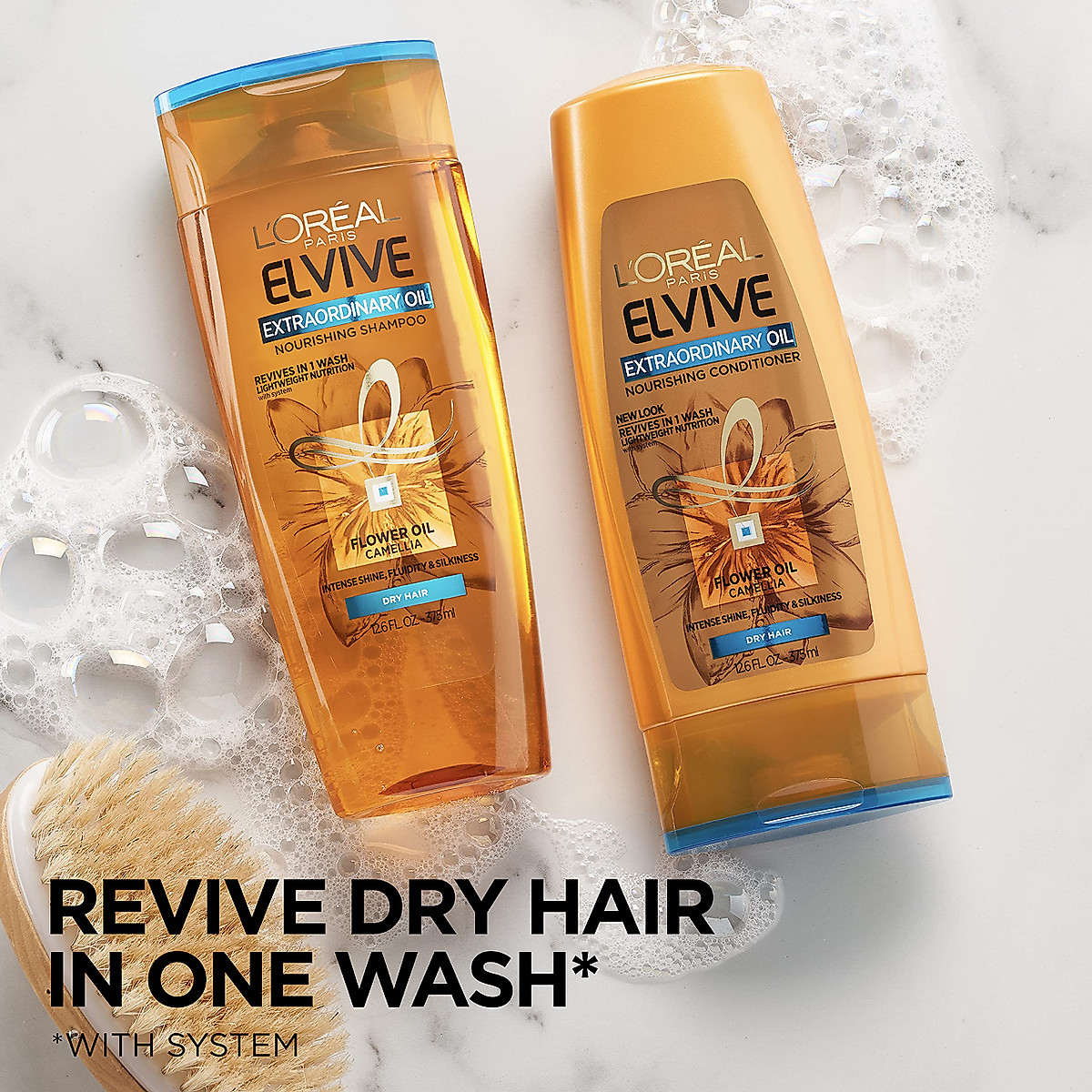 L’Oréal Paris Elvive Extraordinary Oil Nourishing Conditioner, for Dry or Dull Hair, Conditioner with Camellia Flower Oils, for Intense Hydration, Shine, and Silkiness, 28 Fl; Oz