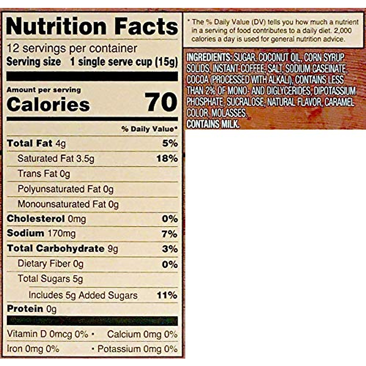 Great Value Cappuccino Coffee and Hot Drink Single Serve Pods, 12 Count (Caramel Cappuccino, Pack of 1)