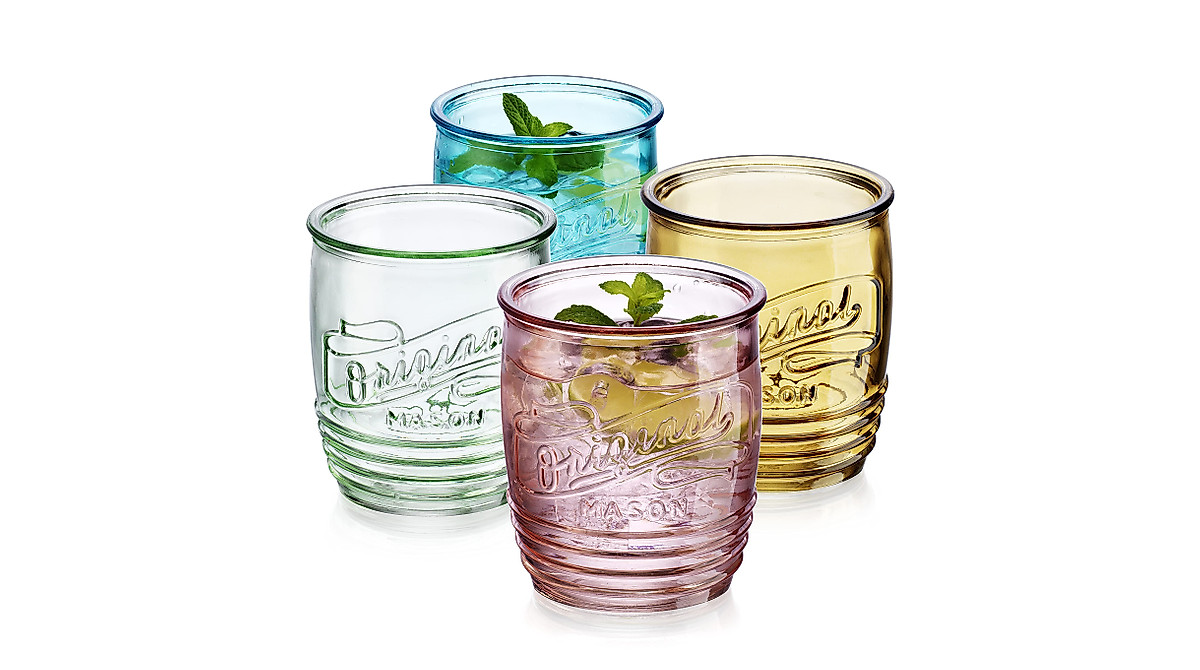 Glaver's Set of 4 Retro Mason Collins Glasses