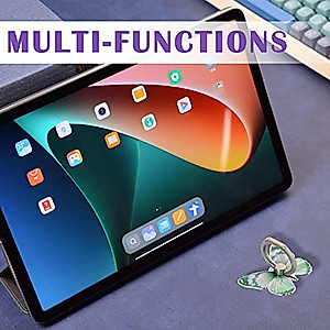 4 Pack Cute Butterfly Cellphone Stand Set, Butterfly Cell Phone Ring Holder, 360°Rotation Phone Ring Grip Compatible with All Smartphones Tablet(Pink, Yellow, Purple, Green)