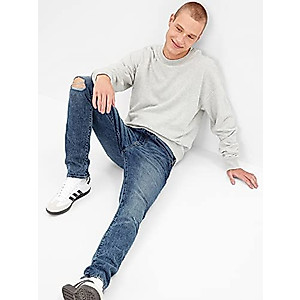 GAP Mens Skinny Fit Jeans, Medium Destroy, 38W x 32L US