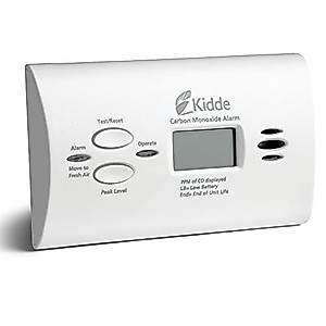 Kidde Carbon Monoxide Detector, AA Battery Powered CO Alarm with LEDs, Test-Reset Button, Low Battery Indicator, Portable