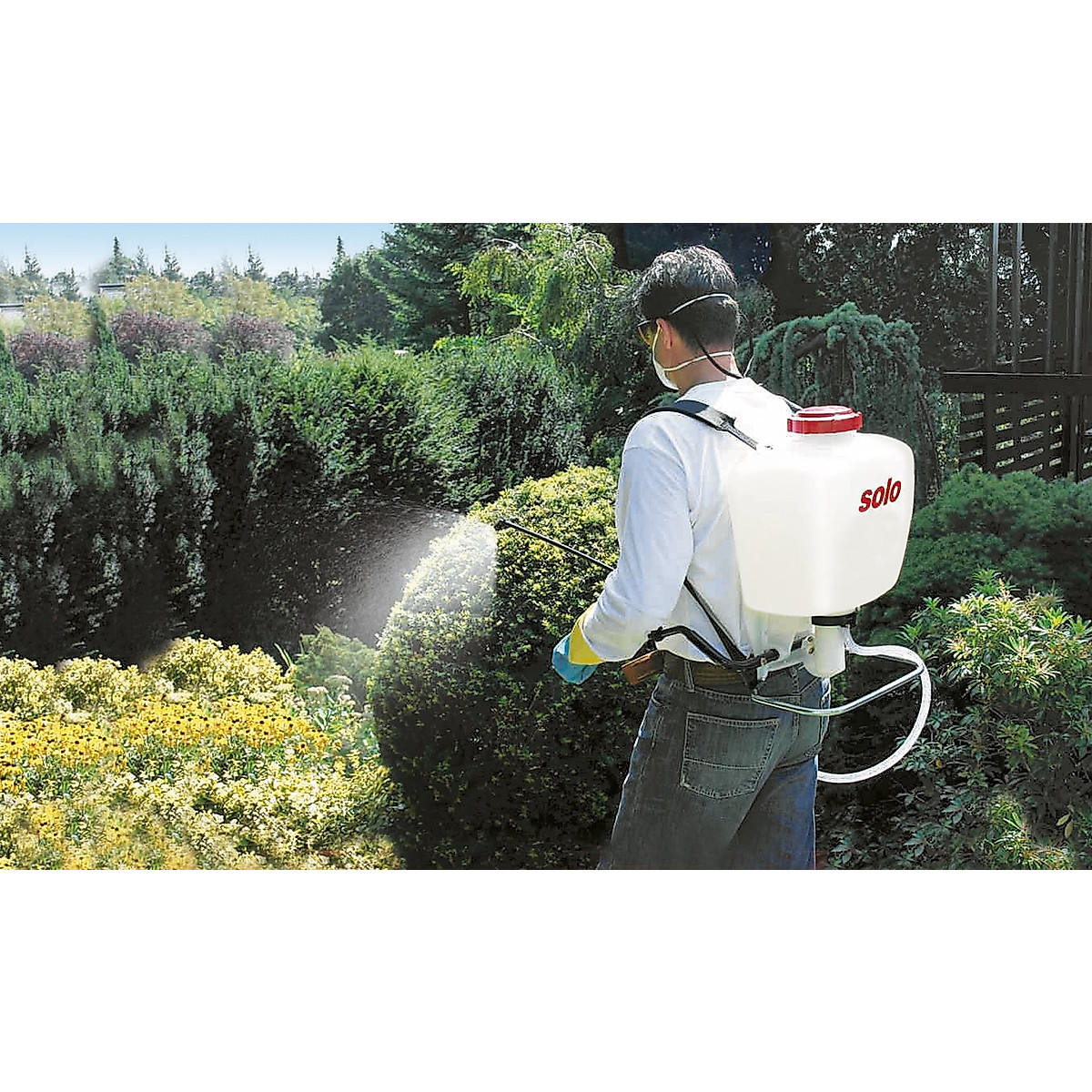SOLO 425 4-Gallon Piston Backpack Sprayer, Wide Pressure Range up to 90 psi