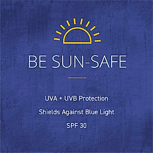 Brush On Block Sun Shine Protective Lip Oil SPF 30, Mineral Protection from UVA/UVB & Blue Light, Hydrating, Cruelty-Free, Gluten-Free, & Vegan, Fig