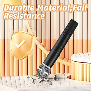 Tceapoo Microphone Props for Party, Toy Microphone Fake Microphone Simulate Speech Practice Microphone for Christmas Karaoke Fun Stage Costume Prop Birthday