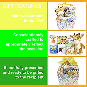 Baby Gift Basket with Books Gender Neutral Design Classic Baby Books