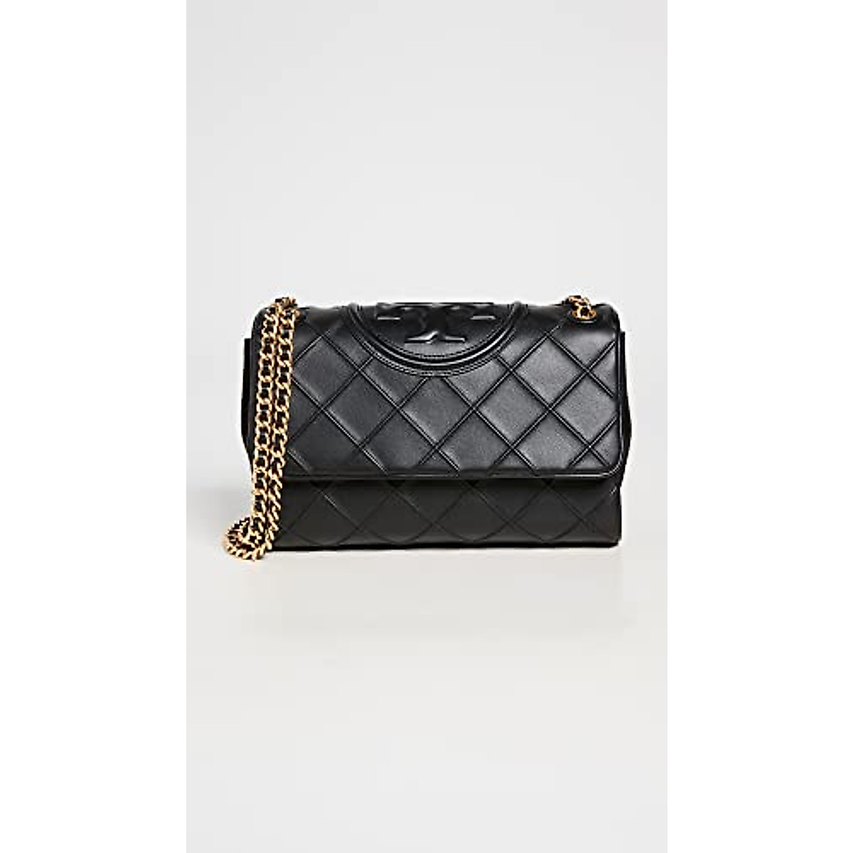 Tory Burch Women's Fleming Soft Convertible Shoulder Bag, Black, One Size