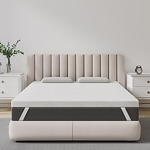 BedStory 3 Inch Memory Foam Mattress Topper Full Size,Firm Mattress Topper for Back Pain & Support,Special Cool Feeling Material Cover,Bed Topper with 2-Layer Ventilated Design,CertiPUR-US Certified