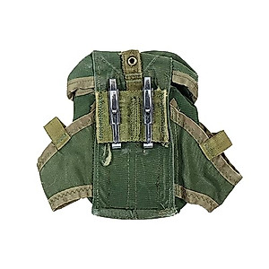 US Military Alice Ammo Pouch Ammunition OD Green (Olive Drab) 30 Round Magazine M16 Rifle Hand Grenade LC-1 Small Arms Case Pouch with Alice Clips LC1