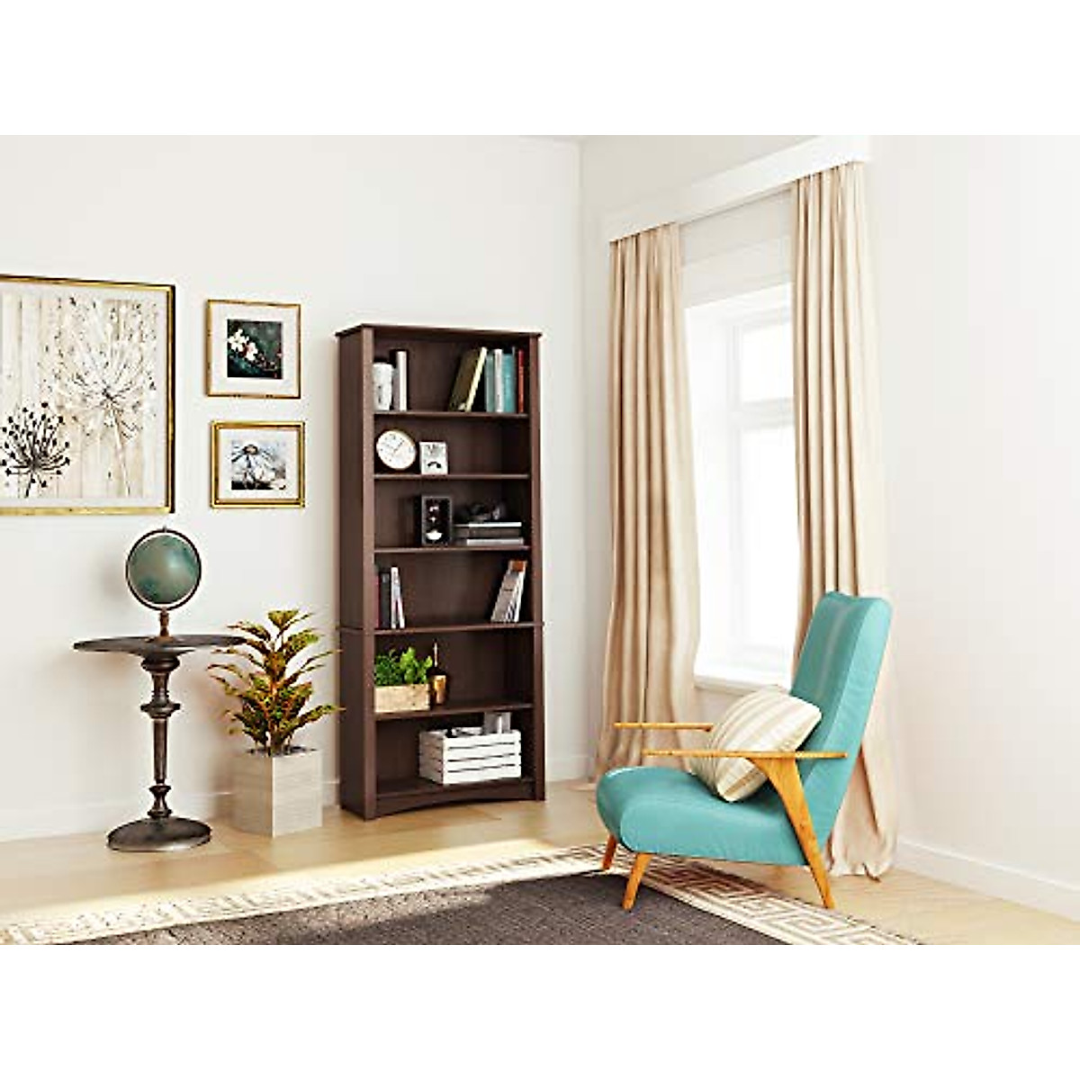 Prepac Home Espresso 6-shelf Bookcase