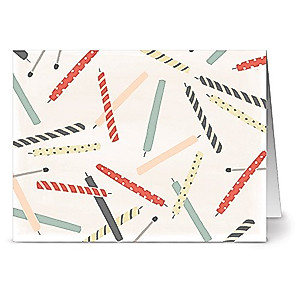 Note Card Cafe Happy Birthday Card Assortment with Gray Envelopes | 36 Pack | Fanciful Birthday Wishes Designs | Blank Inside, Glossy Finish | Bulk Set for Greeting Cards, Occasions, Birthdays