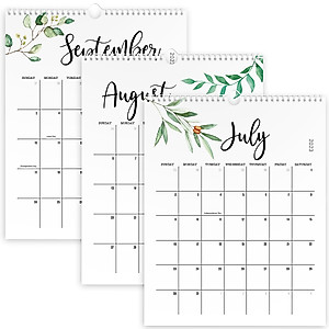 Aesthetic 2023 Floral Wall Calendar - Runs Until July 2024 - The Perfect Office Supplies for Women With Monthly Seasonal Designs for Easy Planning