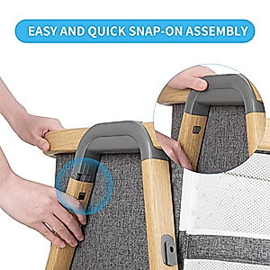 AMKE Baby Bassinets,Bedside Sleeper for Baby, Portable Baby Crib for Safe Co-Sleeping, Baby Bed for Baby Infant Newborn,Travel Bag Included