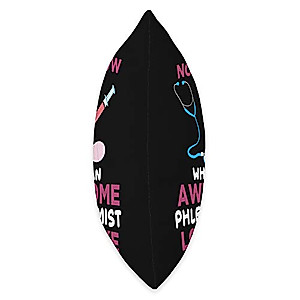 Phlebotomy Gift for Medical Technicians Funny Phlebotomist Quote Blood Venipuncture Vein Syringe Throw Pillow, 16x16, Multicolor