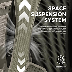 KAILAS Hurricane 20L 26L Hiking Backpack Lightweight Trekking Daypack Small Backpacks for Traveling Camping Outdoor Dull Green 26L